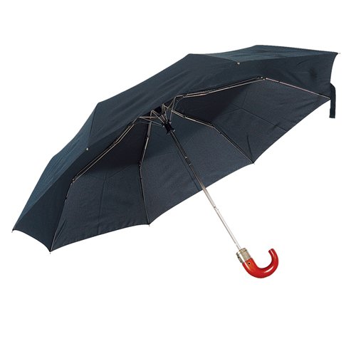 traditional 3 folding automatic open men‘s umbrella wooden handle